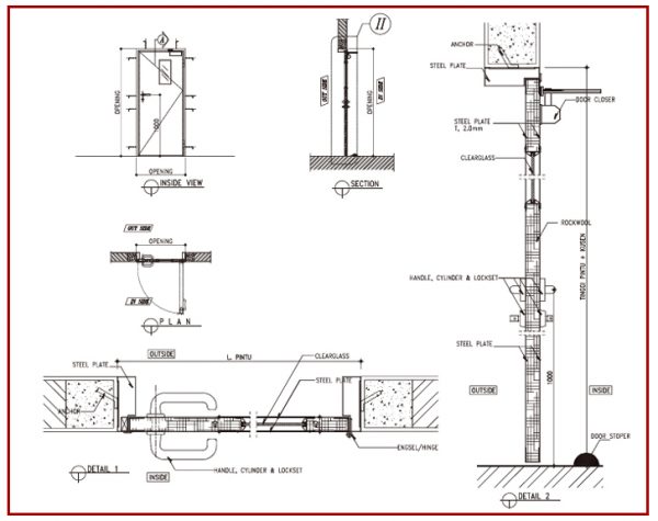 Fire Door Tahan Api Standar Industri | Raja Pintu Baja